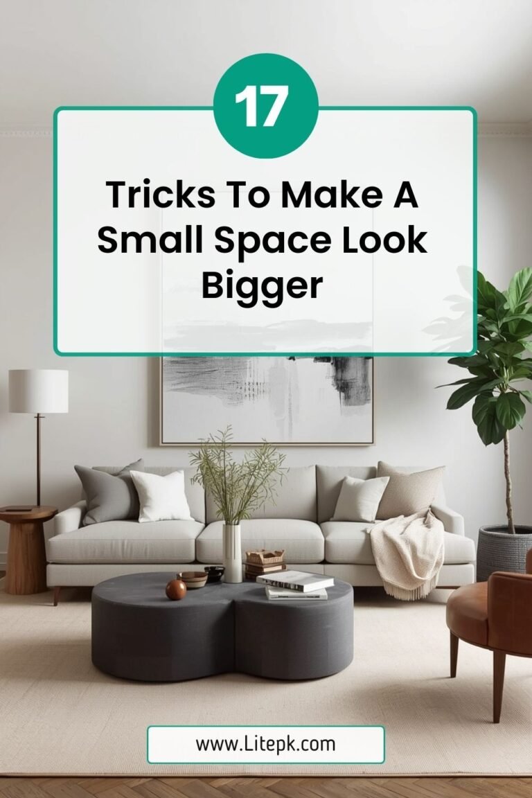 17 Tricks To Make A Small Space Look Bigger